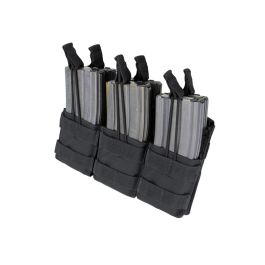 Sharp Edge Condor Triple Stacker Open-Top M4/M16 Mag Pouch Black