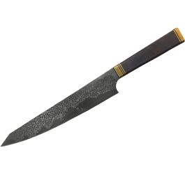 Sharp Edge Peet Bronkhorst Kiritsuke San Mai Damascus Chef's Knife w ...